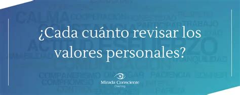 Valores Personales Coaching Mirada Consciente