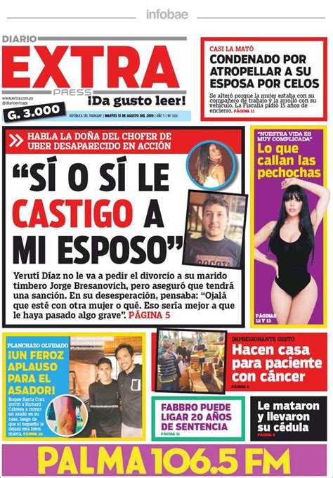 Extra Paraguay 13 De Agosto De 2019 Infobae