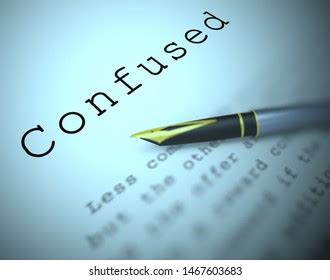 Confused Definition Concept Meaning Perplexing Bemused Stock