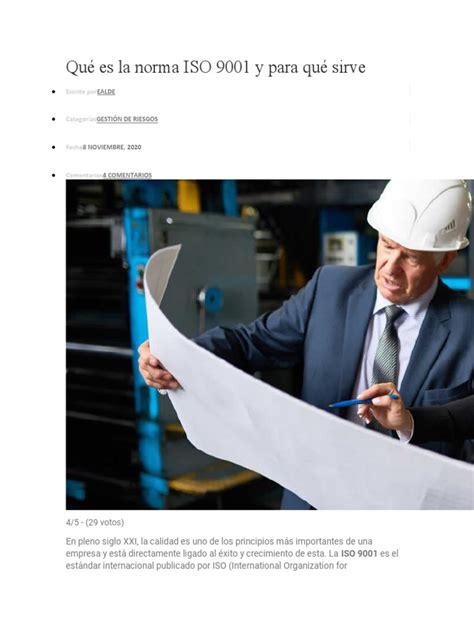 ISO 9001 para Que Sirve | PDF | Iso 9000 | Calidad (comercial)
