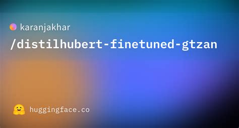 karanjakhar distilhubert finetuned gtzan · hugging face