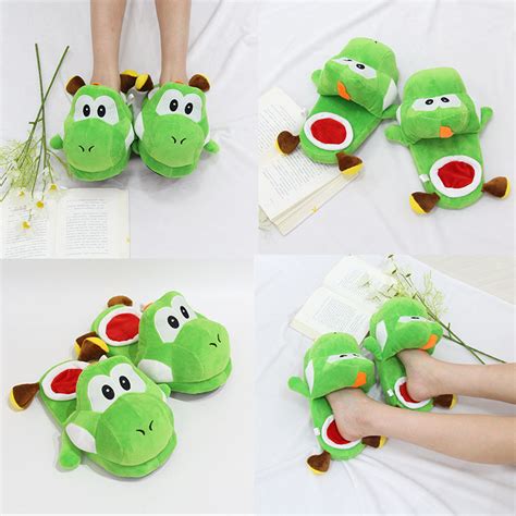28cm Nintendo Games Peripheral Super Mario Bros Yoshi Dragon Slippers