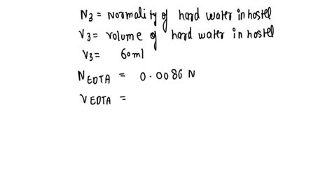 SOLVED To Standardize EDTA Solution Three Independent Titrations
