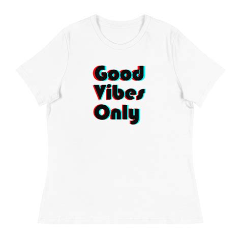 Good Vibes Only Womens T Shirt Sedtees