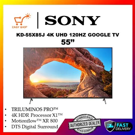 Sony 55” KD-55X85J KD55X85J X85J | 4K Ultra HD | High Dynamic Range ...