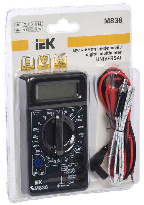 IEK Universal M838 (TMD-2S-838) - мультиметр цифровой цена, купить в ...
