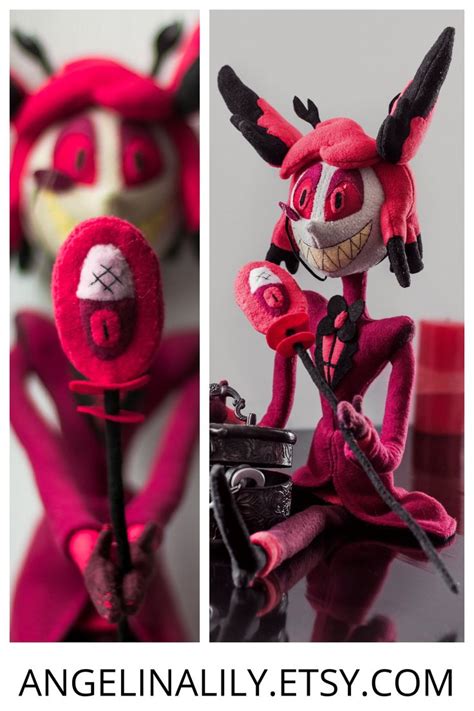 Alastor Doll Hazbin Hotel Alastor Inspired Handmade Plush Etsy
