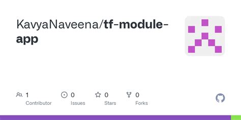 GitHub KavyaNaveena Tf Module App