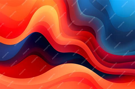 Premium Ai Image Abstract Background With Vibrant Shapes And Gradients