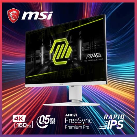 Msi 27 4k Uhd 160hz 白色電競顯示器 Mag 274urfw Msi Online Store