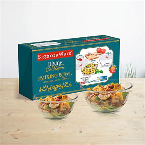 Buy Signoraware Borosilicate Glass Mixing And Serving Bowl Online At Best