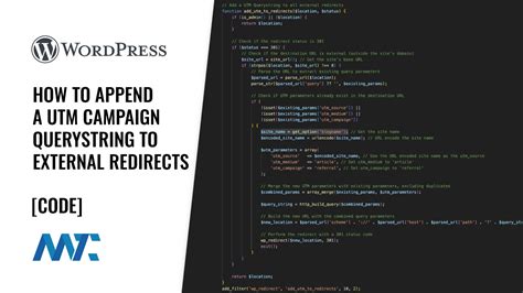 Wordpress How To Append A Utm Campaign Querystring To External