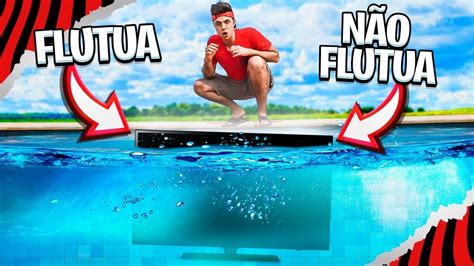 Afunda Ou Boia Na Piscina Com Coisas Gigantes Desafio Youtube