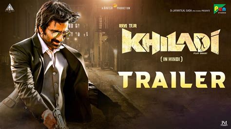 Khiladi Official Hindi Trailer Ravi Teja Meenakshi Chaudhary