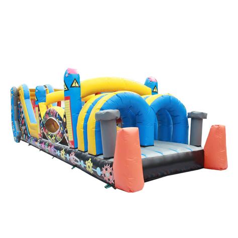 Robot Theme Commercial Inflatable Obstacle Course Dudu