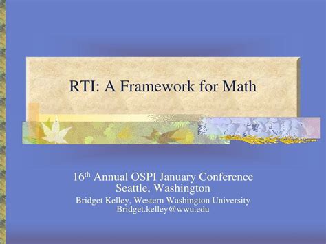 Ppt Rti A Framework For Math Powerpoint Presentation Free Download