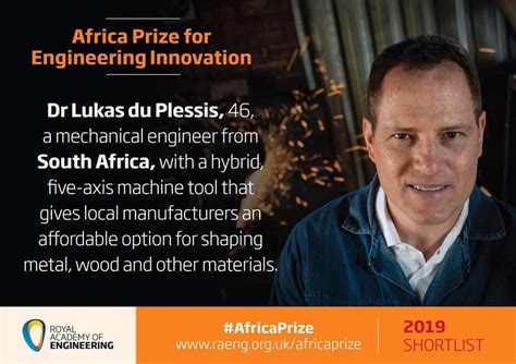 Lukas Du Plessis On Linkedin Africa Prize Recognises The Continents