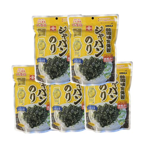 【楽天市場】永井海苔 韓国味付ジャバンのり 50g×5袋：e 時代