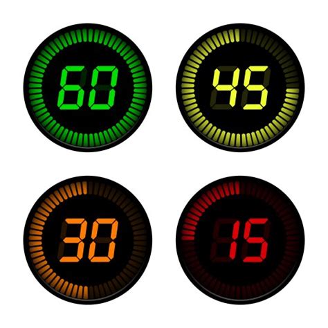 Digital Countdown Timer Royalty Free Vector Image