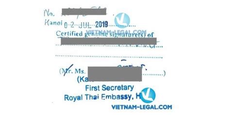 Legalization Result Of Documents In Vietnam For Use In Thailand July 2019 Legalization