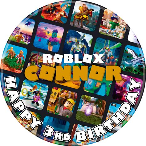 Roblox Edible Cake Toppers Round Ediblecakeimage