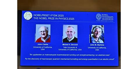 Récompense Le Français Michel Devoret Parmi Un Trio Lauréat Du Prix Nobel De Physique