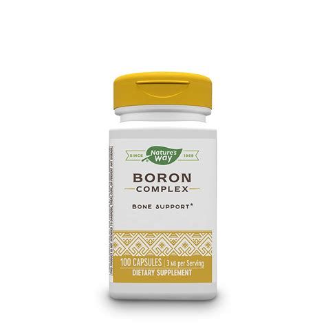 Boron Complex 3 Mg 100 Capsules Natures Way