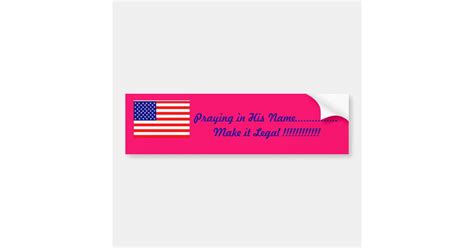 First Amendment Religious Freedom Bumper Sticker Zazzle