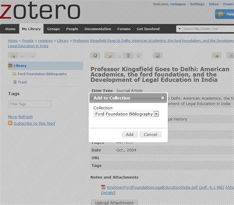 Using Zotero To Create Collaborative Share Able Export Able
