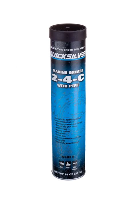 Quicksilver 802863q1 2 4 C Marine Greaselubricant With Ptfe 14 Oz