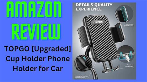 Topgo Cup Holder Cell Phone Holder Review Youtube