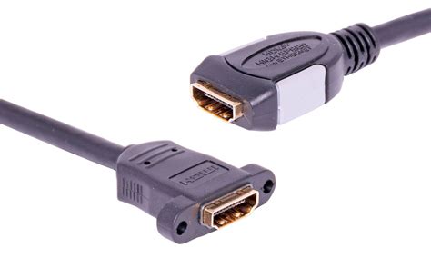 Dynalink Hdmi Socket To Hdmi Socket 170mm Wallplate Fly Lead Alt
