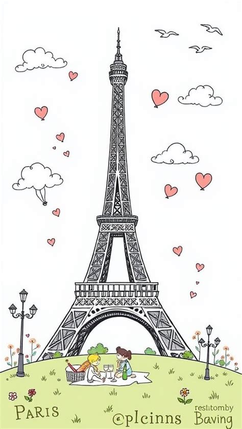 Creative Eiffel Tower Drawing Ideas Youll Love Jerwoodvisualarts Org