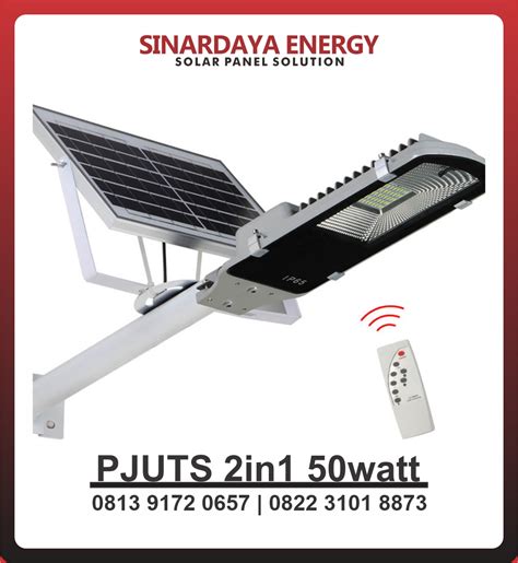 Jual Lampu Pju Solarcell Two In One 50watt