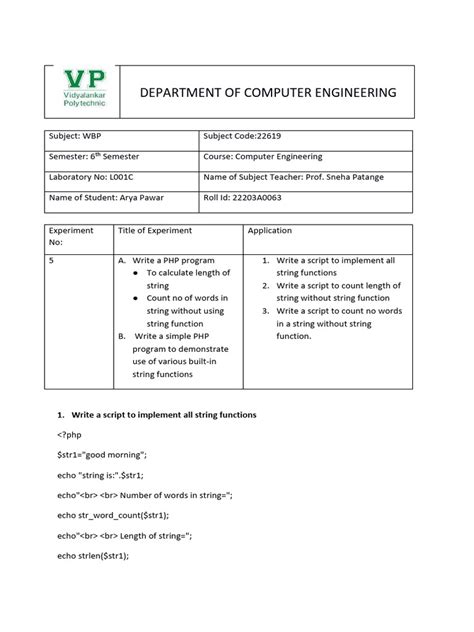 22203a0063 Prac 5 Pdf String Computer Science Software Engineering