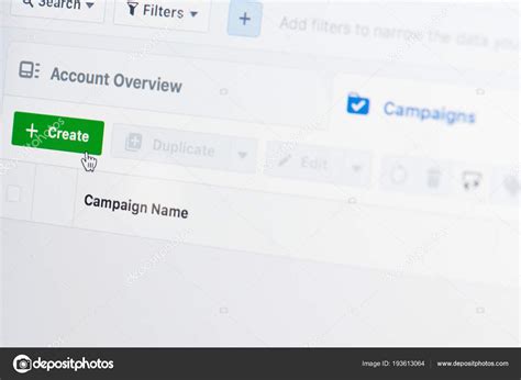 Creating New Ad Compaign In Facebook — Stock Editorial Photo © Dimarik