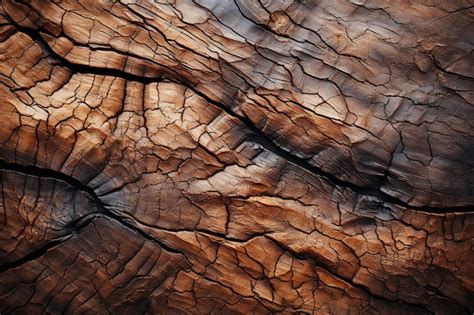Premium Ai Image Bark Texture Capturing The Fascinating Patterns And Reliefs