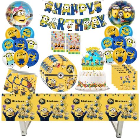 Globos Cotillón Decorativo Cumpleaños Minions Tu Fiesta A Un Click