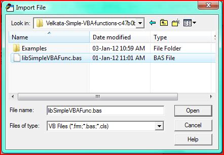 Visual Basic For Applications Automation Library Simple VBA Functions