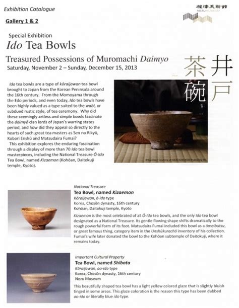 Ido Tea Bowls Treasured Possessions Of Muromachi Daimyō Sword Shows Events Community News