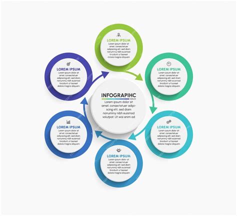 추상적 인 배경 템플릿을 위해 설계된 비즈니스 원 Infographic 타임 라인 아이콘 프리미엄 벡터