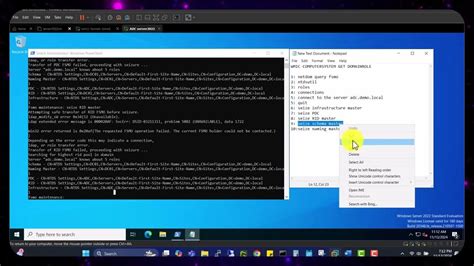 Promoting Additional Domain Controller As A Primary Domain Controller Youtube