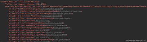 Androidjavalangnosuchmethoderror No Static Method Metafactoryljavalanginvoke