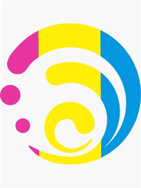 Genshin Impact Hydro Pan Pride Sticker For Sale By Evfr Redbubble