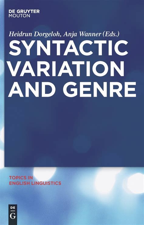 Syntactic Variation And Genre Topics In English