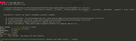 Syntax Error When Using Jest In Vmware Clarity · Issue 341 · Thymikee