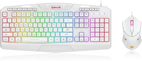 Redthunder K84 Wireless Keyboard And Mouse Combo Rainbow Backlit Rechargeable