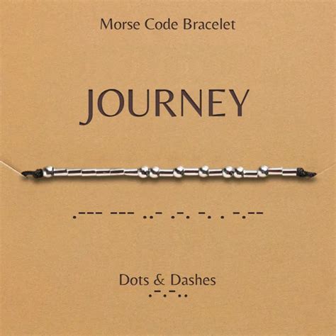 Morse Code Bracelet Journey Dots And Dashes Morse Code Bracelet