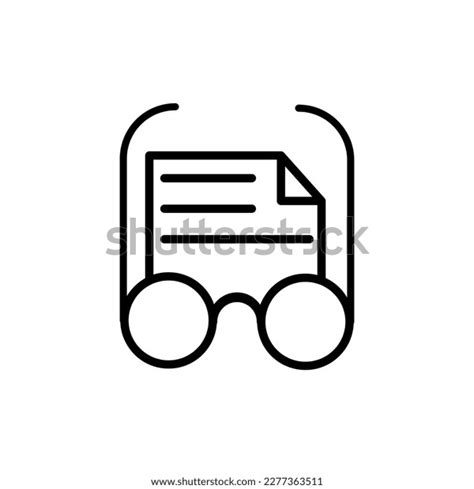 Readability Check Symbol Flat Illustration On Stock Vector Royalty
