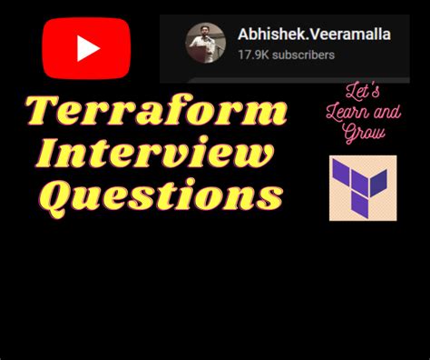 Prasad Suman Mohan On Linkedin Comprehensive Interview Questions For Terraform
